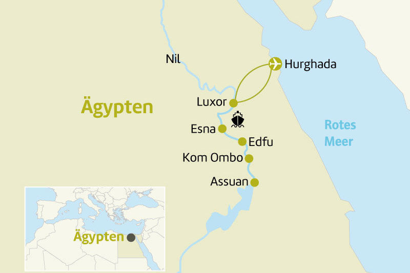 Von Luxor nach Assuan & Badeurlaub Hurghada 2019|Rundreise ...