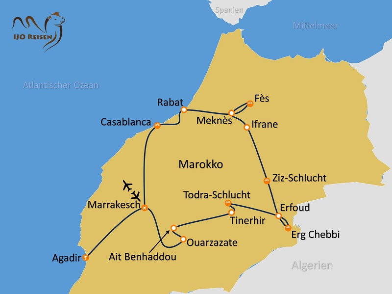 Höhepunkte Marokkos – 8 Tage Marokko Rundreise|Rundreise nach Marokko ...